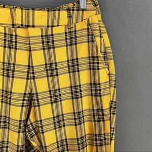 Hot Topic | Pants & Jumpsuits | Nwt Hot Topic Yellow Black Plaid Pants ...